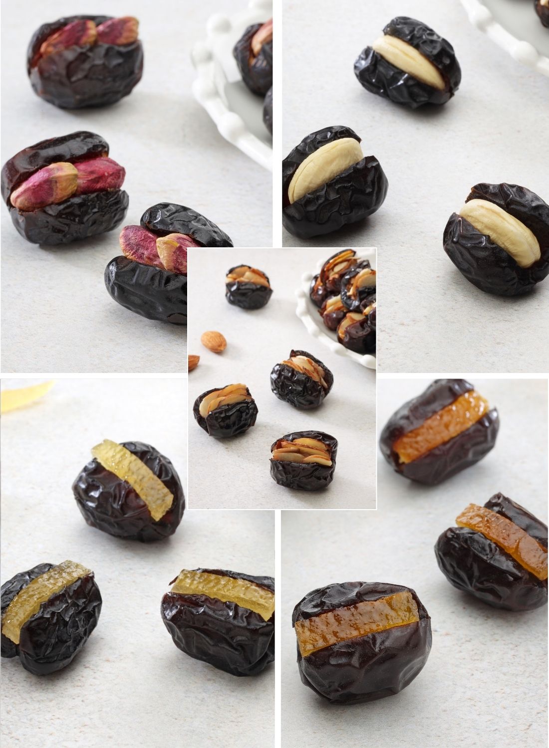 Ajwa Dates Filled with Nut Mix & Citrus Peel – Falcon Dates